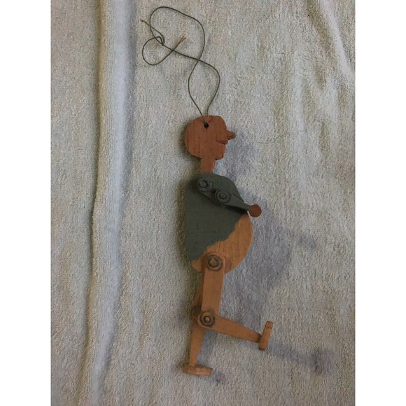 Unknown | Costumes | Folk Art Handmade Painted Wooden String Puppet ...